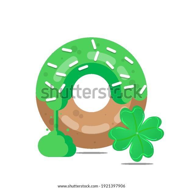 Donut St Patricks Day Vector Art Stock Vector (Royalty Free) 1921397906 ...