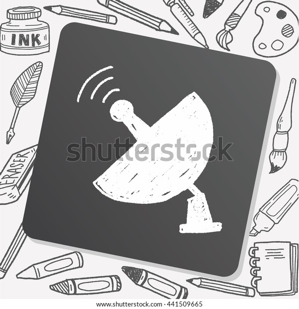Doodle Base Station Stock Vector (Royalty Free) 441509665 | Shutterstock