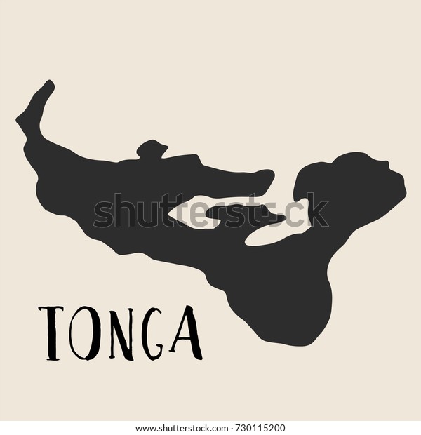 Doodle Freehand Map Sketch Tonga Vector Stock Vector (Royalty Free ...