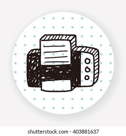 Doodle Printer Stock Vector (Royalty Free) 403881637 | Shutterstock
