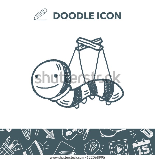 Doodle Puppet Stock Vector (Royalty Free) 622068995 | Shutterstock