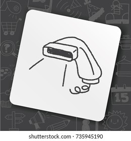 Doodle Scanner Stock Vector (Royalty Free) 735945190 | Shutterstock