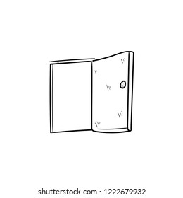 Door Doodle Icon Vector Stock Vector (Royalty Free) 1222679932 ...