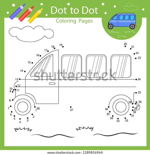 Dot Dot Drawing Worksheets Drawing Tutorial: เวกเตอร์สต็อก (ปลอดค่า ...