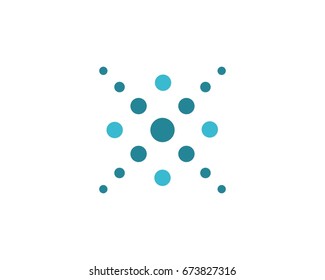 Dots Logo Template Ix Stock Vector (Royalty Free) 673827277 | Shutterstock