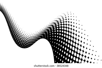 Dotted Wave Vector Stock Vector (Royalty Free) 37749850 | Shutterstock