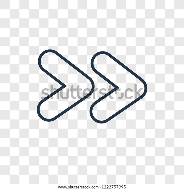 Double Arrow Concept Vector Linear Icon Stock Vector (Royalty Free ...