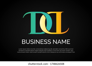 Double D Monogram Logo Initial Letter Stock Vector (Royalty Free ...