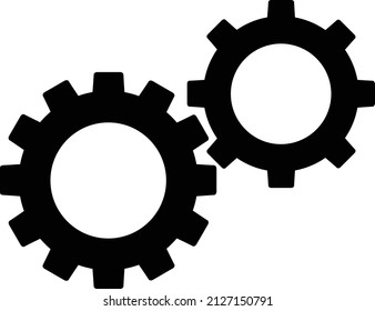 Black Gear Industrial Mechanism Vector Icon Stock Vector (Royalty Free ...