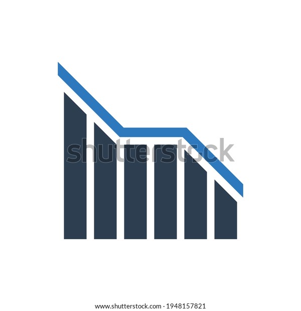 Down Chart Loss Graph Report Icon Stock Vector (Royalty Free ...