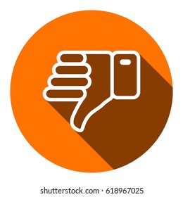 Down Hand Icon Stock Vector (Royalty Free) 618967025 | Shutterstock