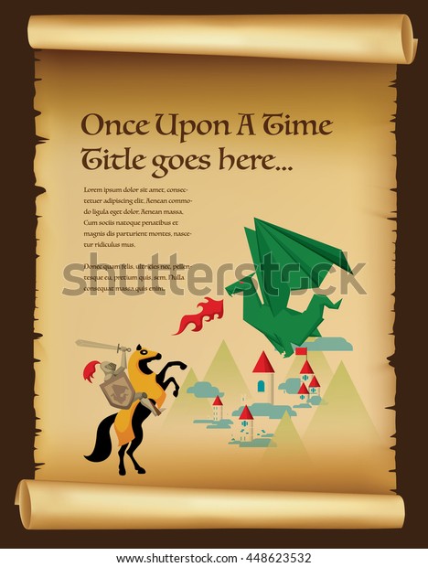 Dragon Scroll Stock Vector (Royalty Free) 448623532 | Shutterstock