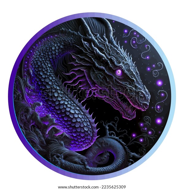 Dragon Vector Isolated White Background Stock Vector (Royalty Free ...