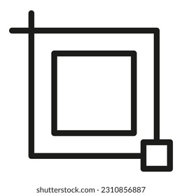 Draw Image Icon Outline Vector Edit Stock Vector (Royalty Free ...