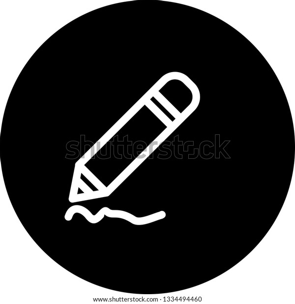 Draw Vector Icon Stock Vector (Royalty Free) 1334494460 | Shutterstock