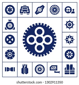 Driver Icon Set 17 Filled Driver Stock Vector (Royalty Free) 1302911350 ...