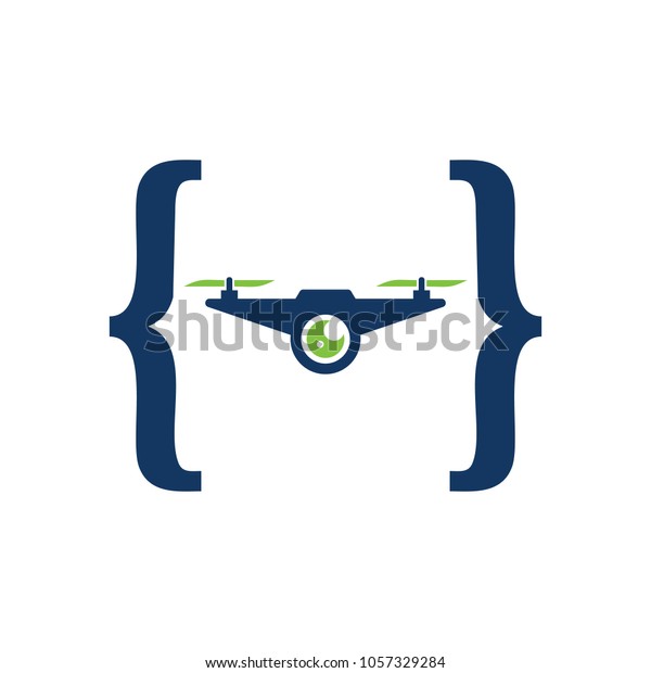 Drone Code Logo Icon Design Stock Vector (Royalty Free) 1057329284 ...