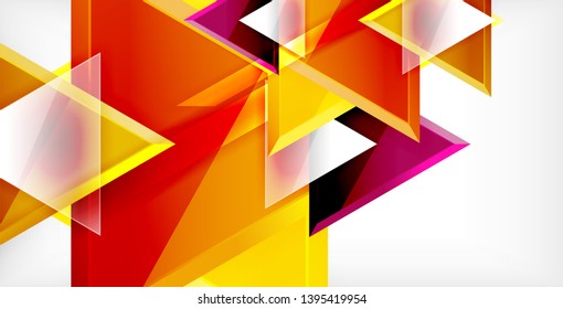 Dynamic Triangle Composition Abstract Background Vector Stock Vector ...