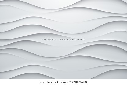 Dynamic Wavy Light Shadow Gray Background Stock Vector (Royalty Free ...