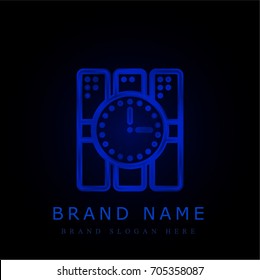 Dynamite Blue Chromium Metallic Logo Stock Vector (Royalty Free ...