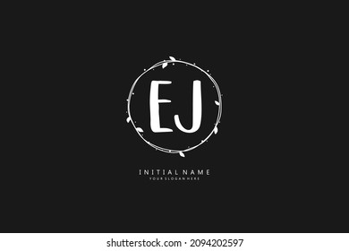 E J Ej Logo Initial Lettering Stock Vector (Royalty Free) 2094202597 ...