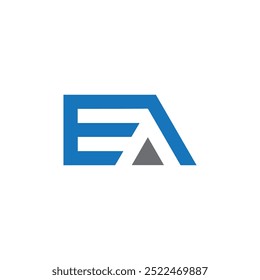 Ea Letter Logo Design Vector Template Stock Vector (Royalty Free ...