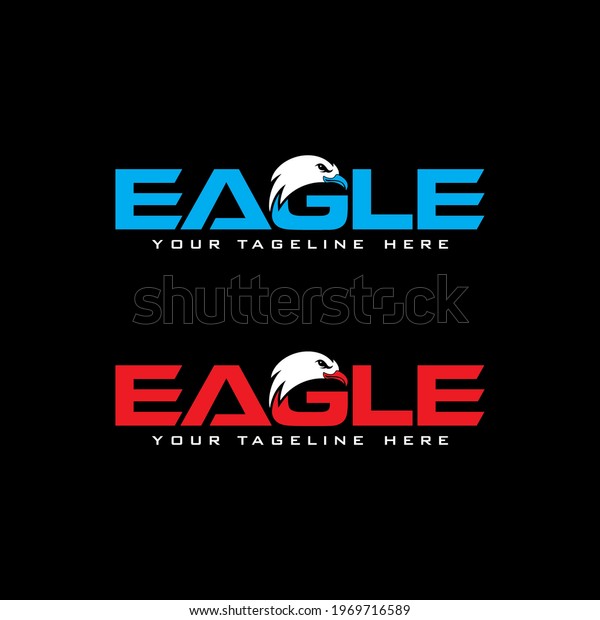 Eagle Logo Vector Design Sharp View Stock Vector (Royalty Free ...