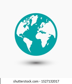 Simplified Earth Globe Vector Illustration Set Stock Vector (Royalty ...