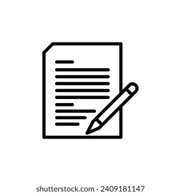 Edit File Vector Icon Set Document Stock Vector (Royalty Free ...