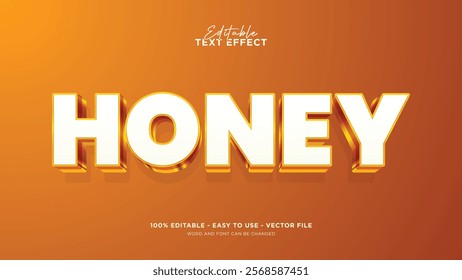 Editable Honey 3d Text Effect 3d Stock Vector (Royalty Free) 2568587451 ...