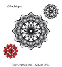 Editable Layers Decorative Elemnts Vector Stock Vector (Royalty Free ...