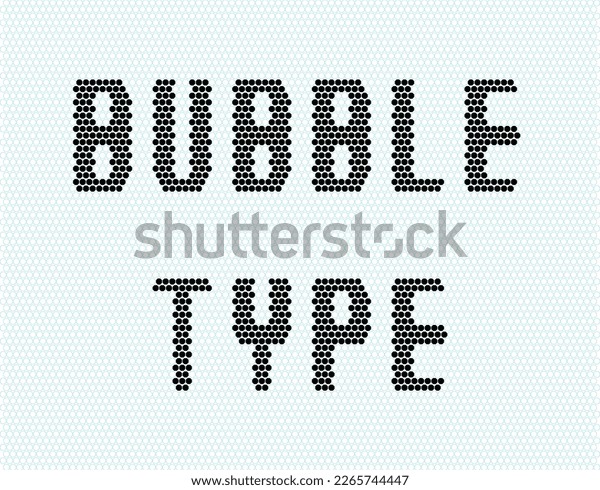 Editable Octagon Bitmap Pixel Font Concept Stock Vector (Royalty Free ...