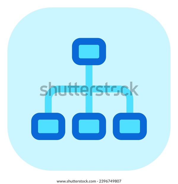 Editable Organization Chart Vector Icon Part Stock Vector (Royalty Free ...