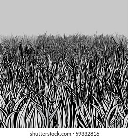 Editable Vector Grass Field Stock Vector (Royalty Free) 59332816 ...