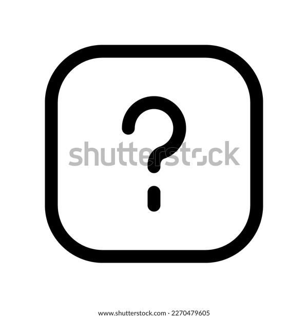 Editable Vector Question Mark Info Square Stock Vector (Royalty Free ...