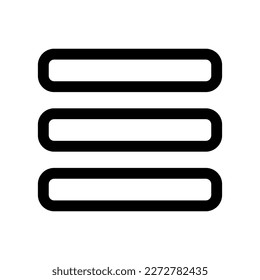 Editable Vector Row List Menu Icon Stock Vector (Royalty Free ...