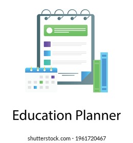 Education Planner Vector Timetable Stock Vector (Royalty Free ...