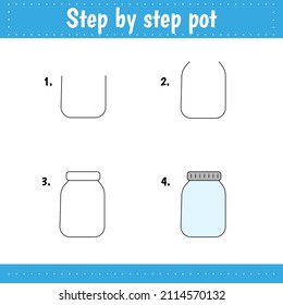 Educational Logical Game Kids Step By Stock Vector (Royalty Free ...