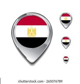 Egypt Flag Map Pointer 3d Map Stock Vector (Royalty Free) 265076789 ...
