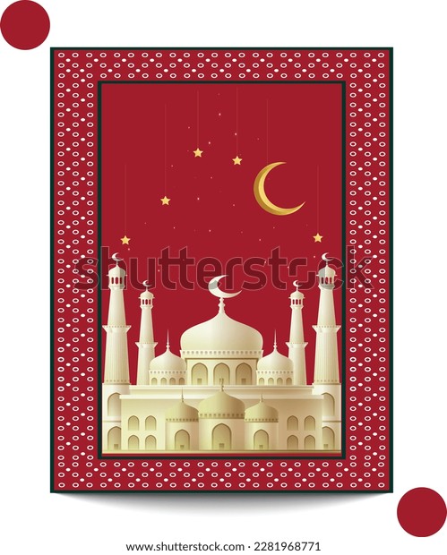 Eid Design Template Pre-designed Layout That Stock Vector (Royalty Free ...