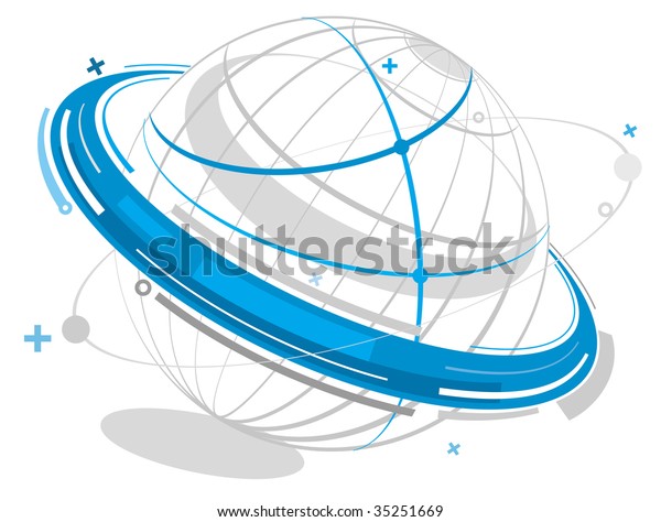 Electronic Sphere Stock Vector (Royalty Free) 35251669 | Shutterstock