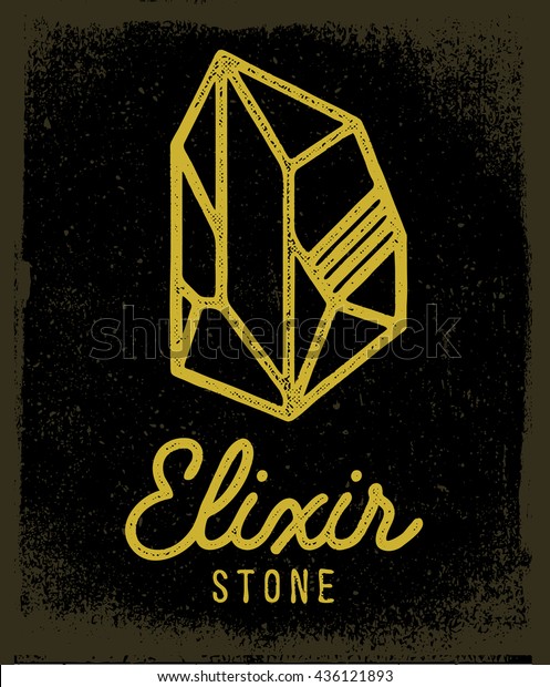 Elixir Stone Logo Vector Symbol Magic Stock Vector (Royalty Free ...
