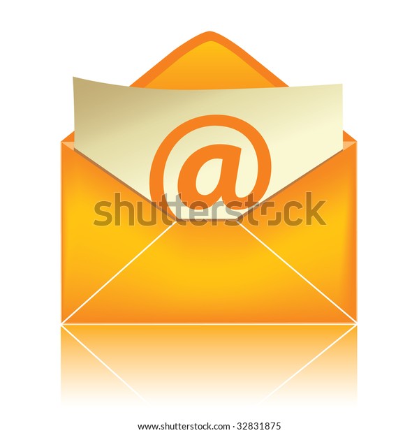 Email Icon Orange 2 Vector Stock Vector (Royalty Free) 32831875 ...