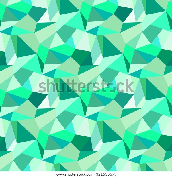 Emerald Pattern Green Low Poly Triangles Stock Vector (Royalty Free ...