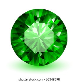 Emerald Vector Gemstone Illustration Stock Vector (Royalty Free ...
