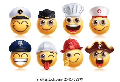 Emoji Professional Emoticon Characters Vector Set Stock Vector (Royalty Free) 2541753393 ...