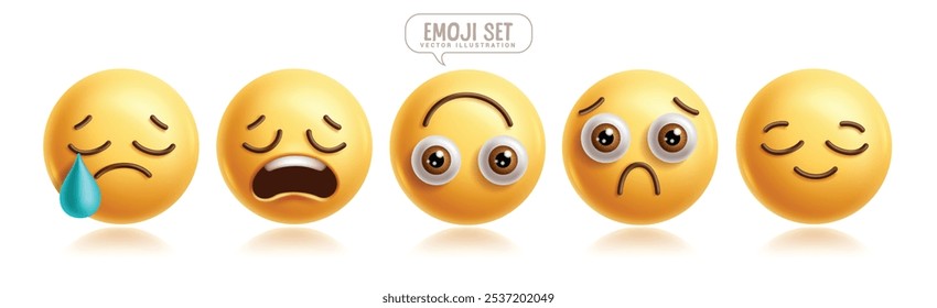 Emoji Dismayed 3d Emoticon Characters Vector Stock Vector (Royalty Free) 2537202043 | Shutterstock
