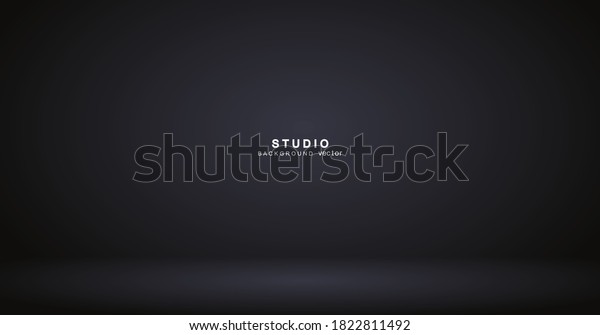 Empty Gradient Studio Room Background Backdrop Stock Vector (Royalty ...