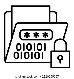 Encryption Icon Vector Image Can Be Stock Vector (Royalty Free ...