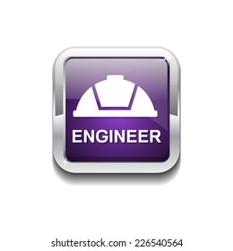 Engineer Purple Vector Icon Button Stock Vector (Royalty Free ...